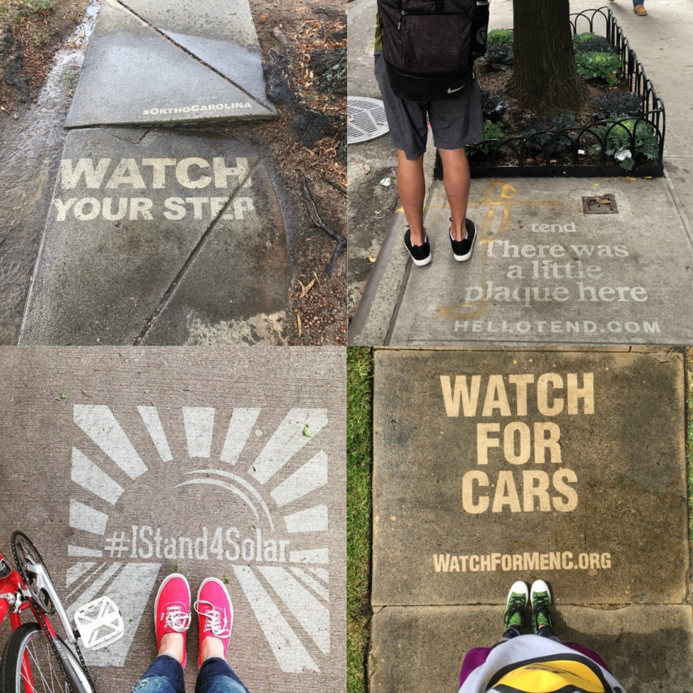 Clean Graffiti by The Savage Way - Clean Message. Dirty Sidewalk